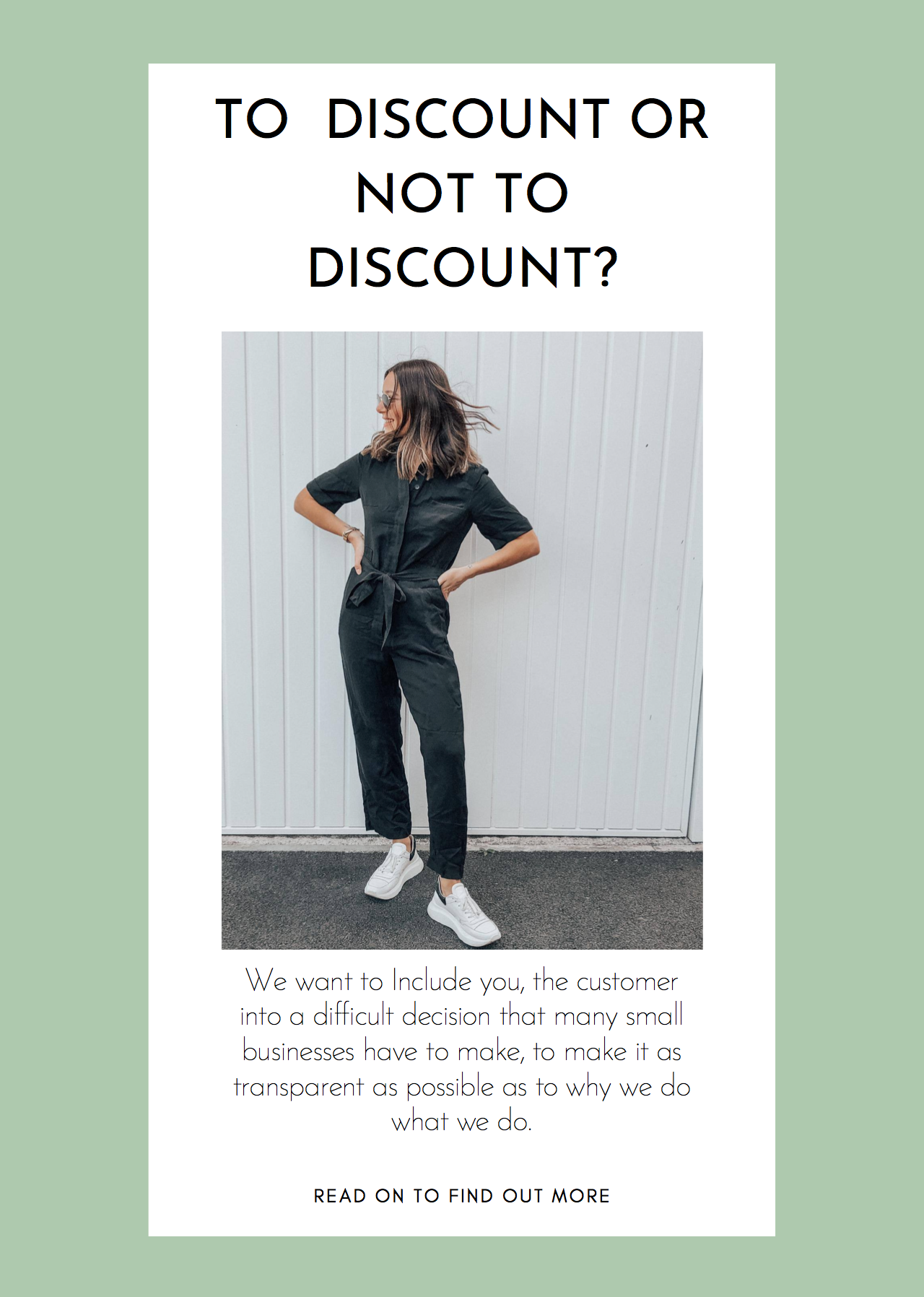 To discount or not to discount? | Sancho's | Ethical Clothing & Gifts