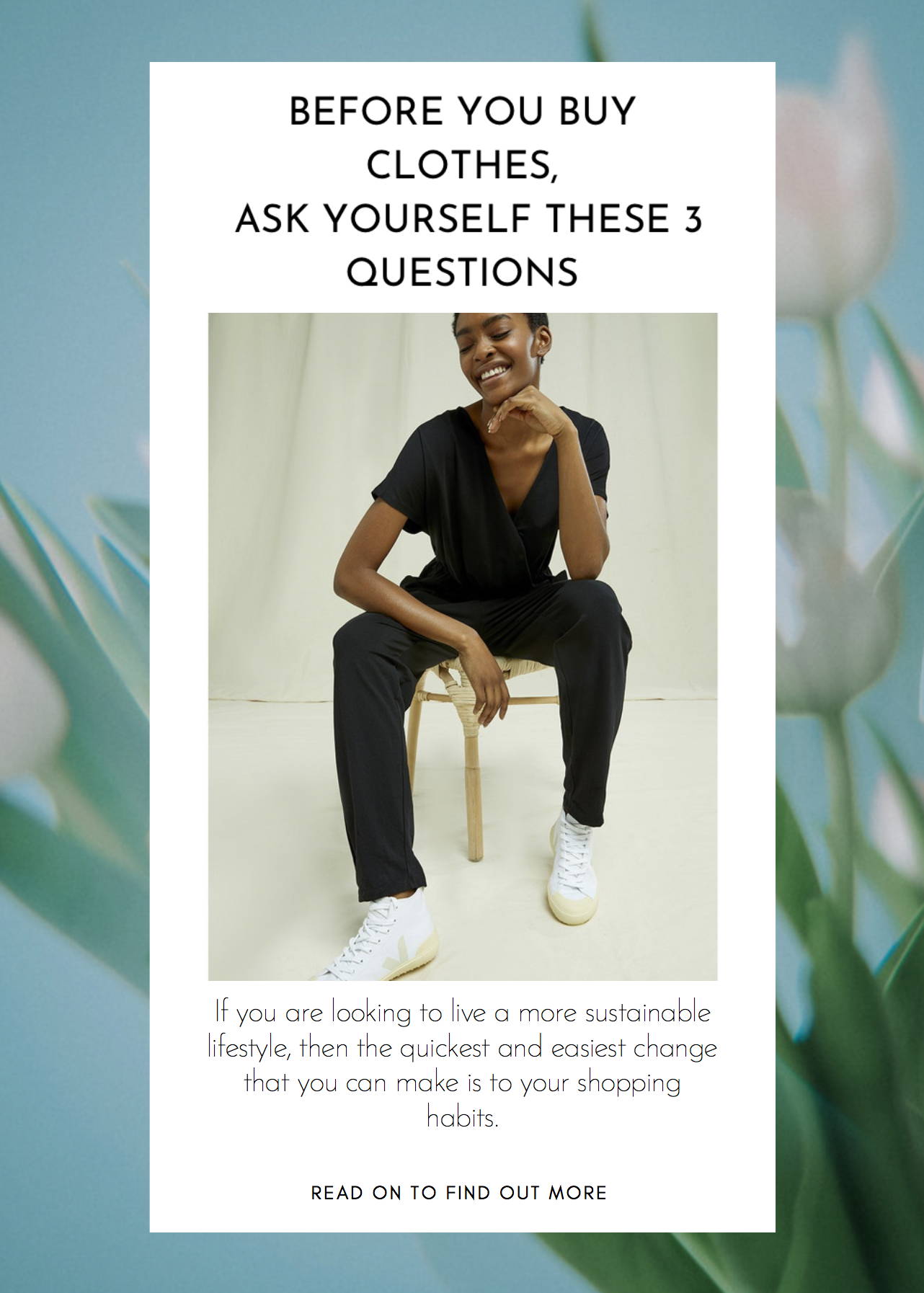 Before you buy clothes, ask yourself these 3 questions | Sancho's